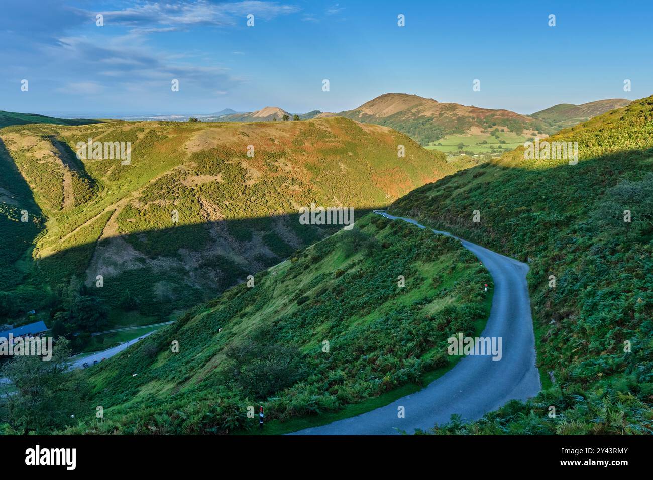 The Burway Road and Carding Mill Valley on the Long Mynd, Church ...