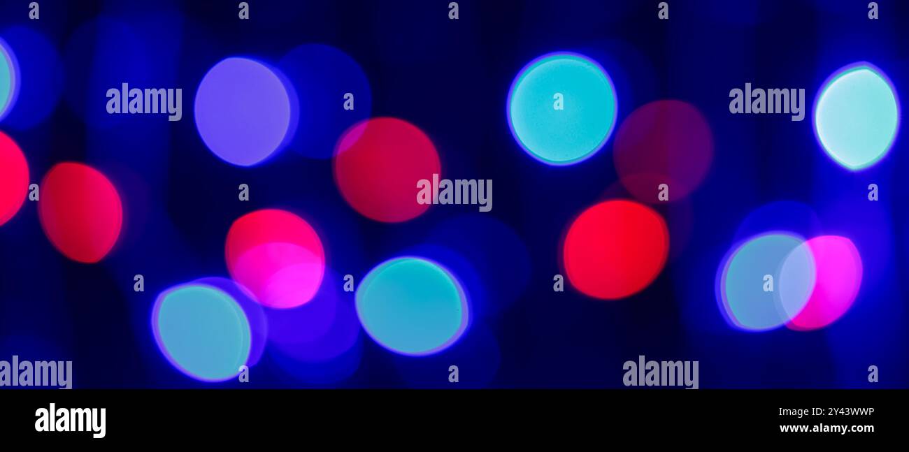 Vibrant Multi-Colored Bokeh Lights Creating Abstract Nightlife ...