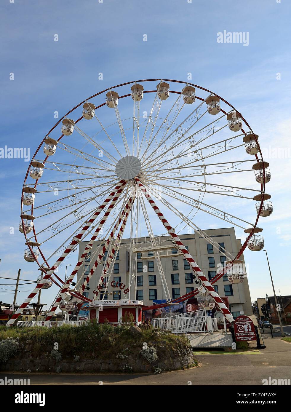 The Ferris wheel with spectacular views from the top Stock Photo - Alamy