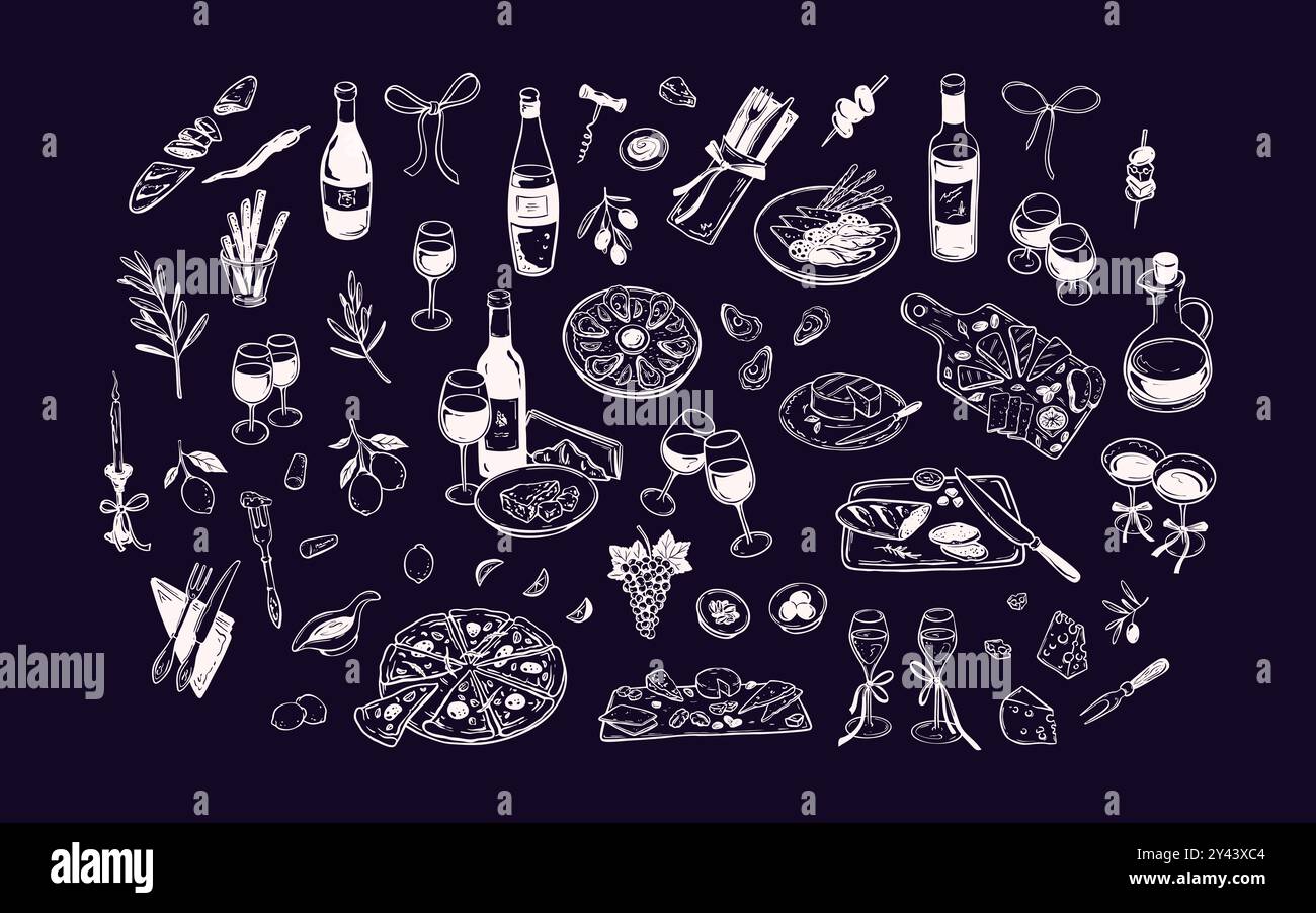 Greek antipasto Stock Vector Images - Alamy