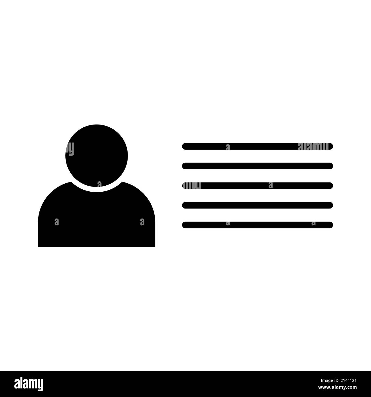 Identification card icon Vector Illustration template. ID card ...