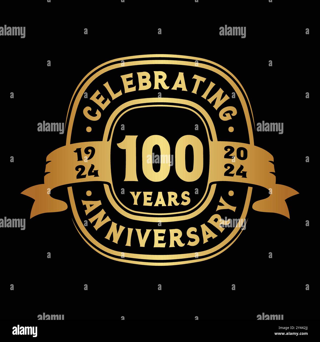 100th Anniversary Celebration Logo Design Template. 100th Anniversary ...