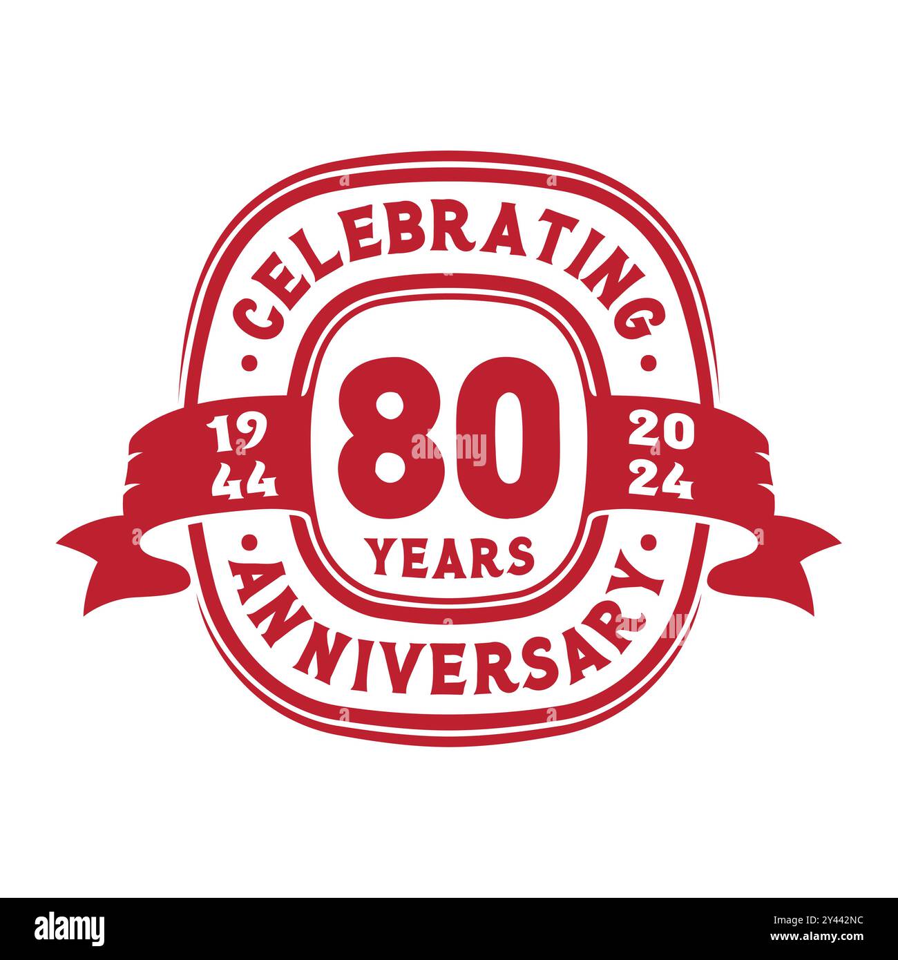 80th Anniversary Celebration Logo Design Template. 80th Anniversary ...