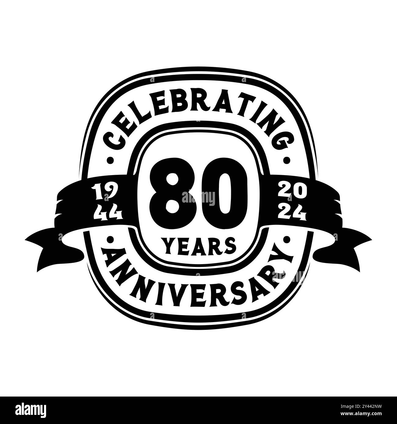 80th Anniversary Celebration Logo Design Template. 80th Anniversary ...