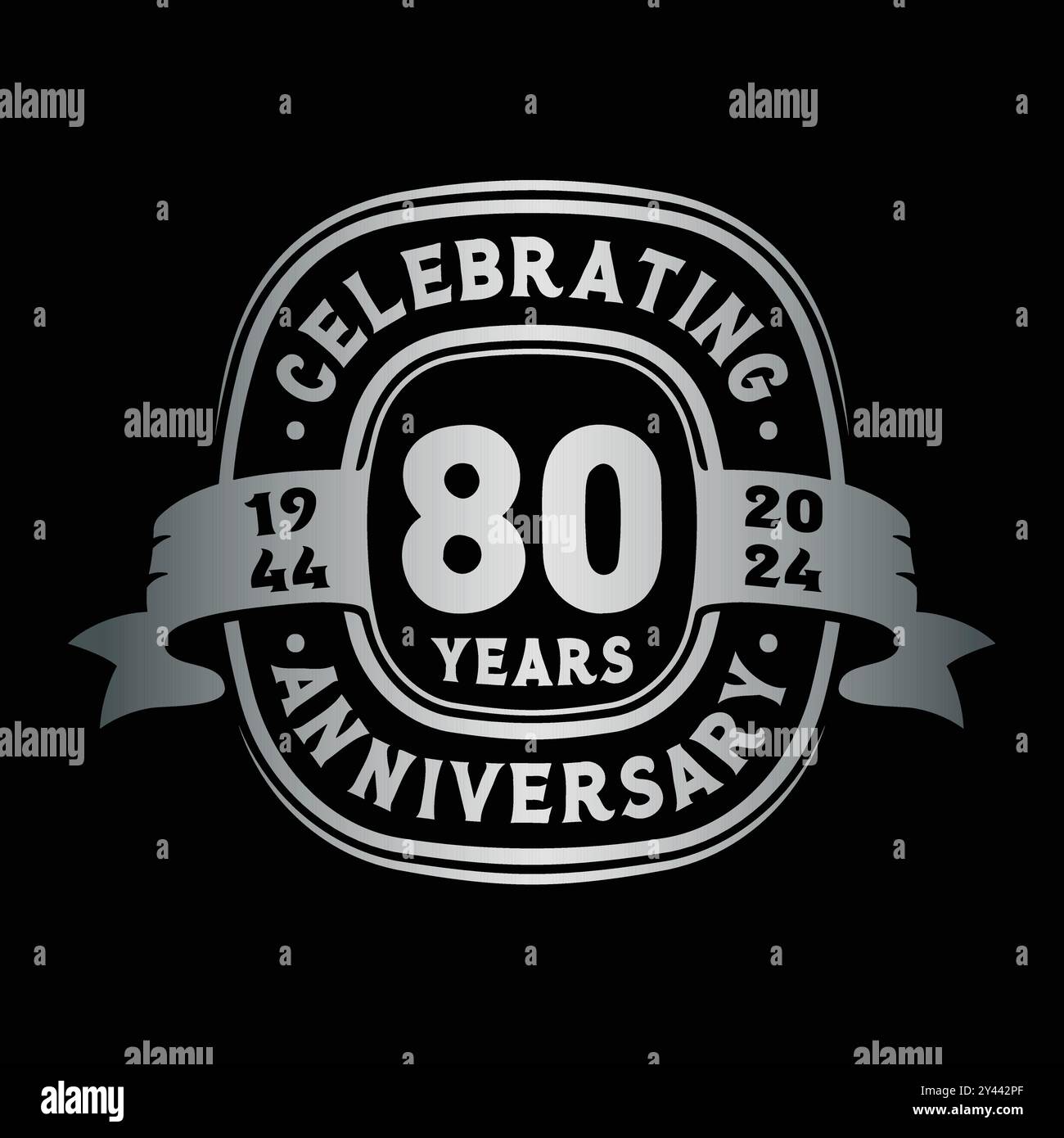 80th Anniversary Celebration Logo Design Template. 80th Anniversary ...