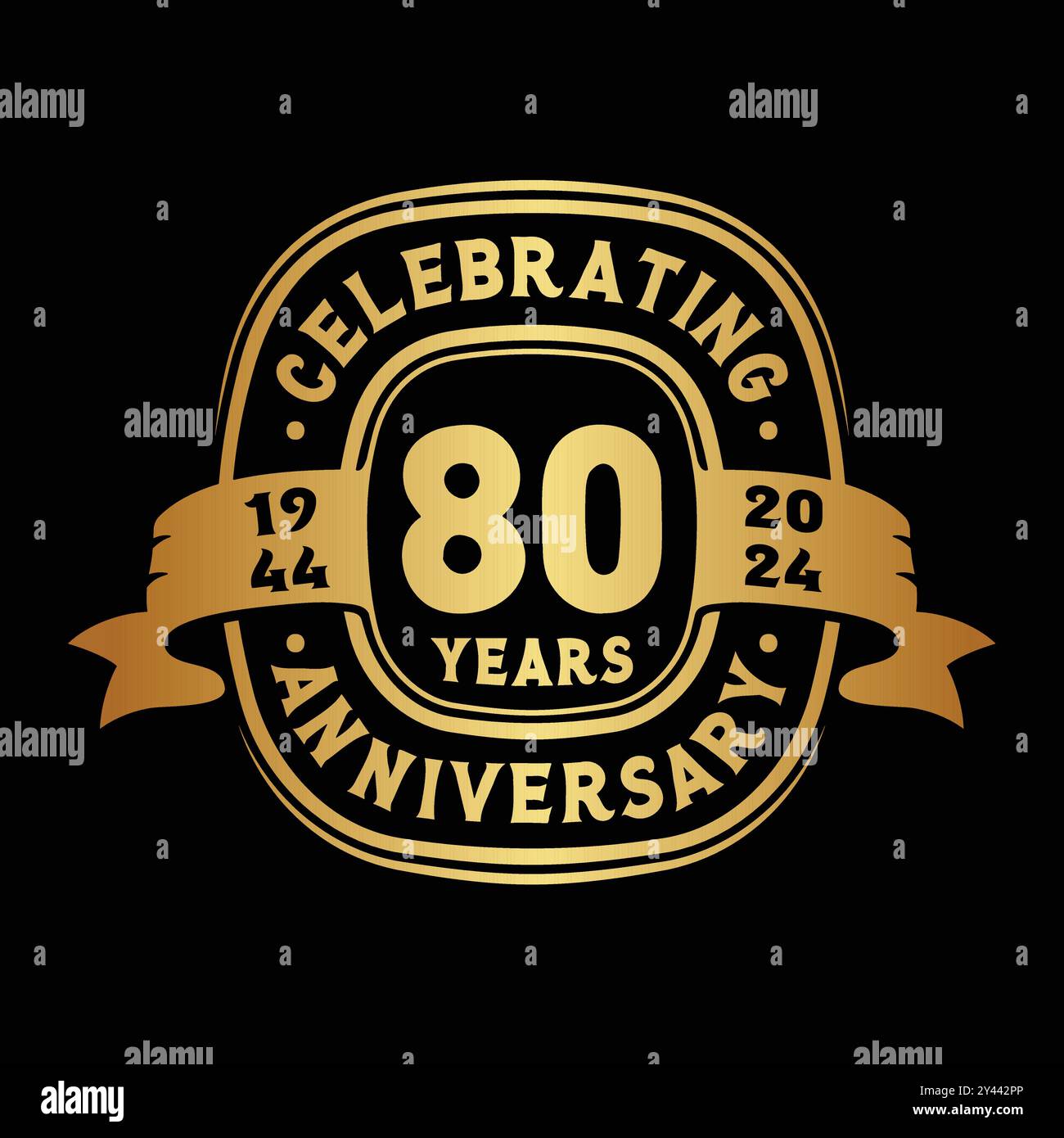 80th Anniversary Celebration Logo Design Template. 80th Anniversary ...