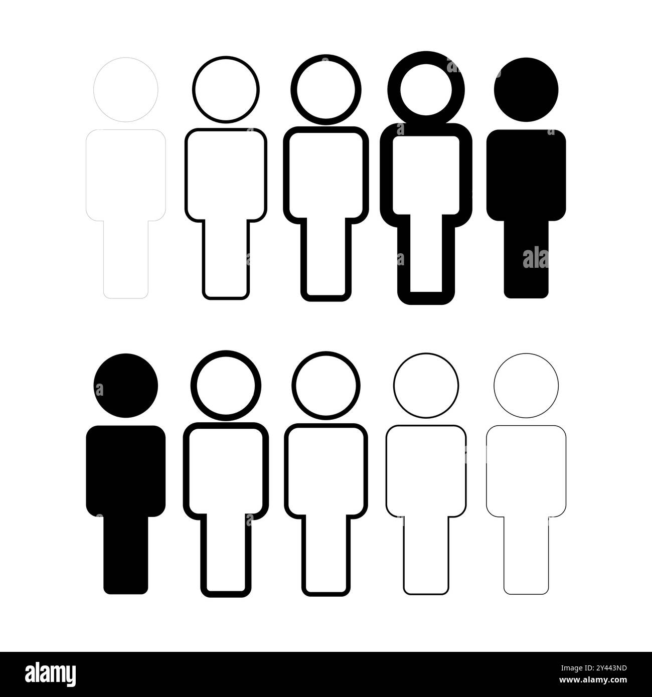 Man icon Vector illustration isolated on white background. Team work ...