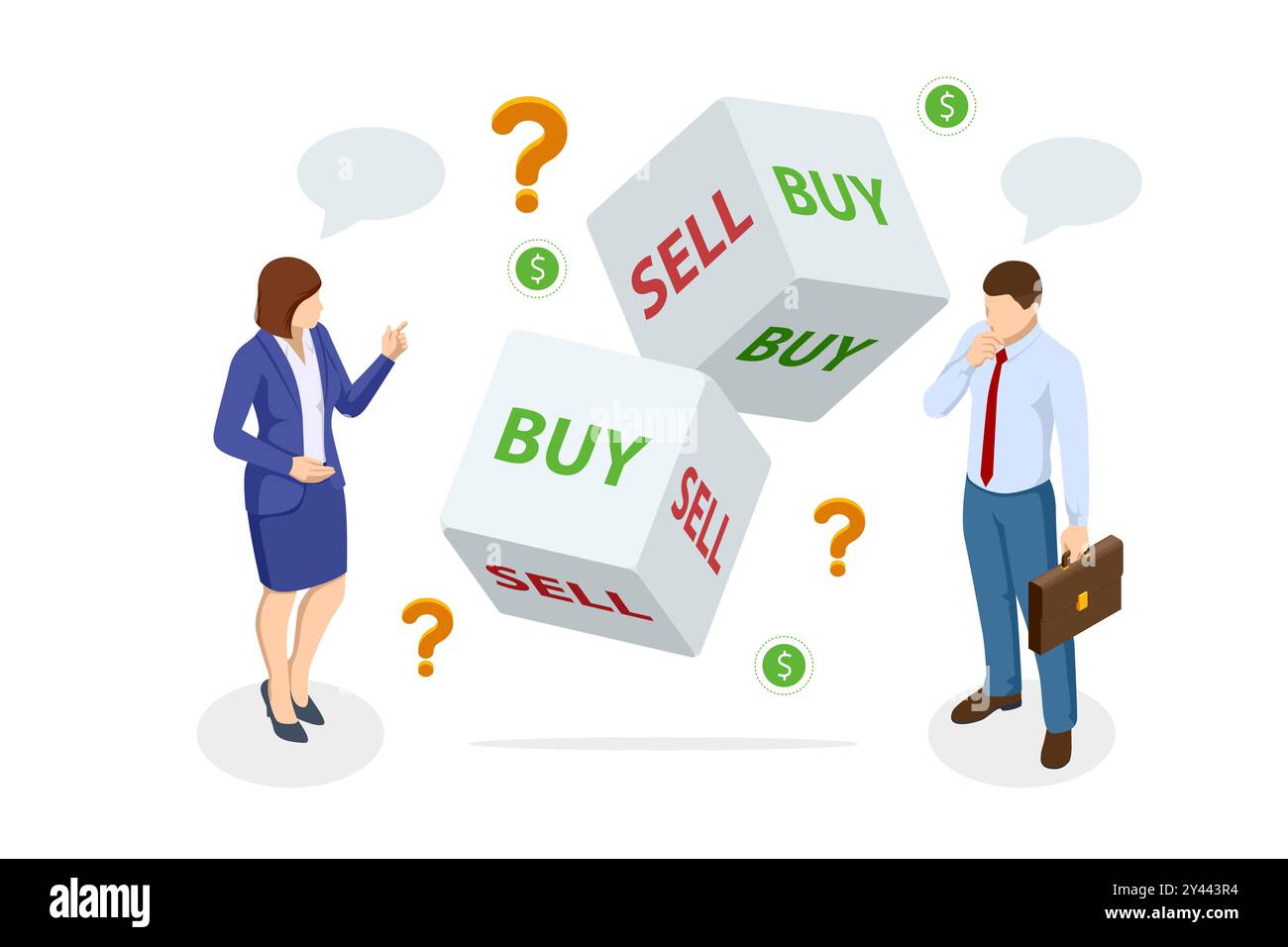 Buy sell hold dice Stock Vector Images - Alamy