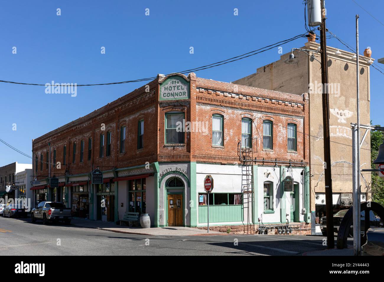 Hotel Connor on the corner in Jerome, AZ Stock Photo - Alamy