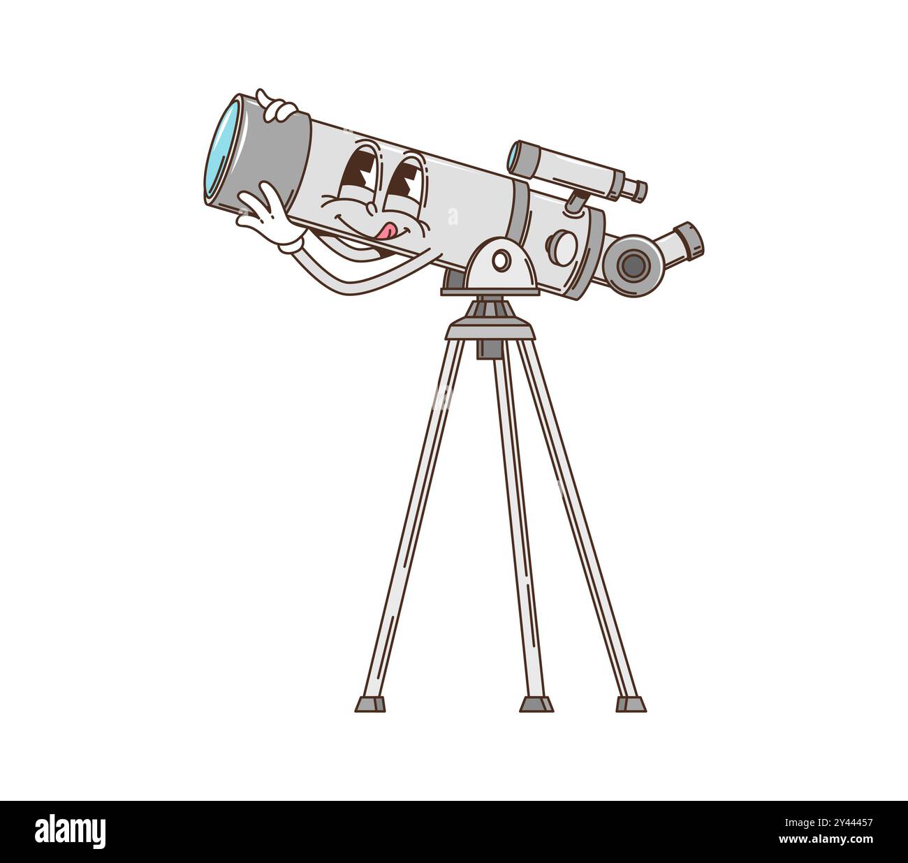 Face in telescope Stock Vector Images - Alamy
