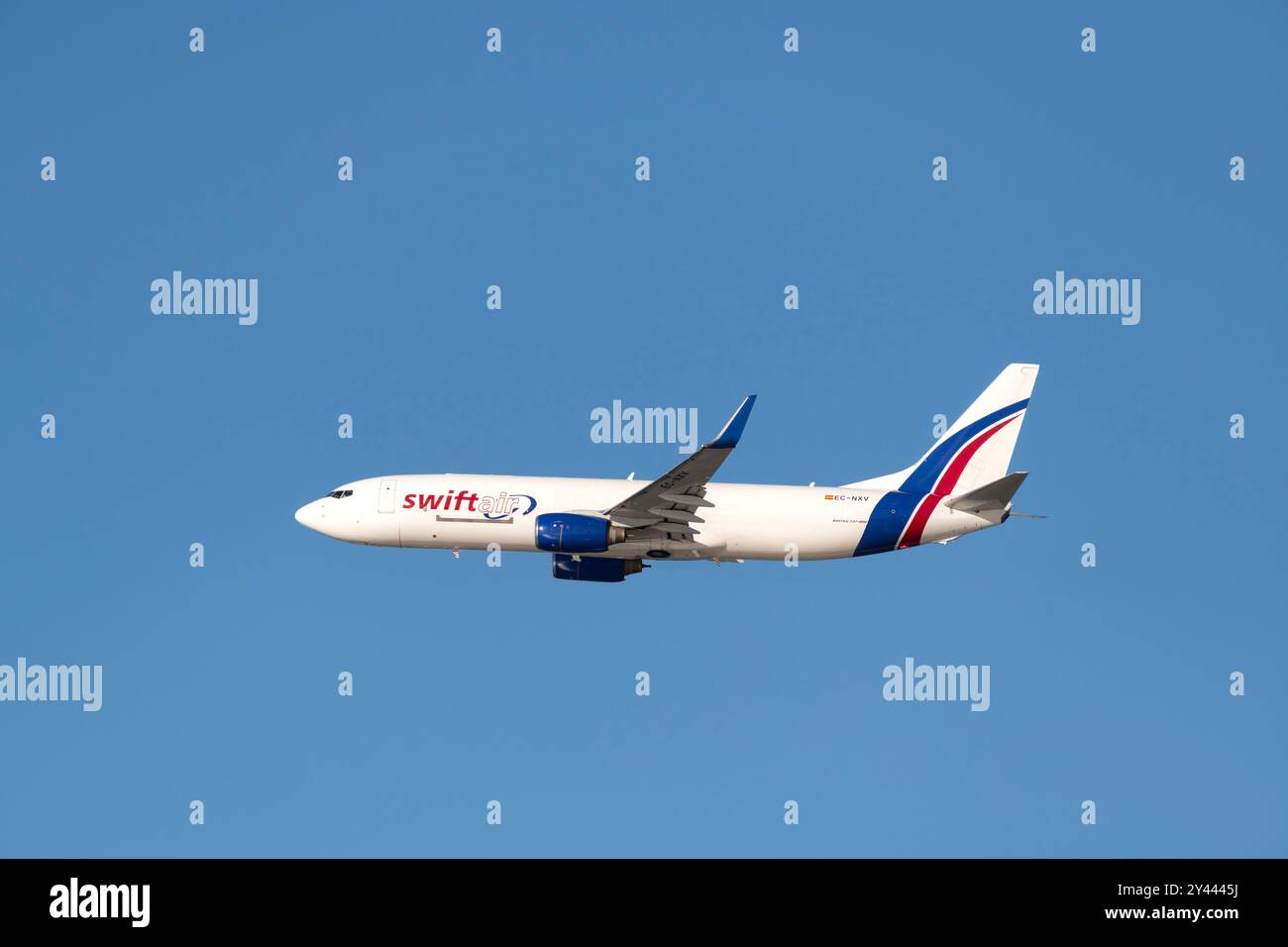 Marignane, France. 5 sept 2024. A SWIFTAIR plane has taken off safely ...