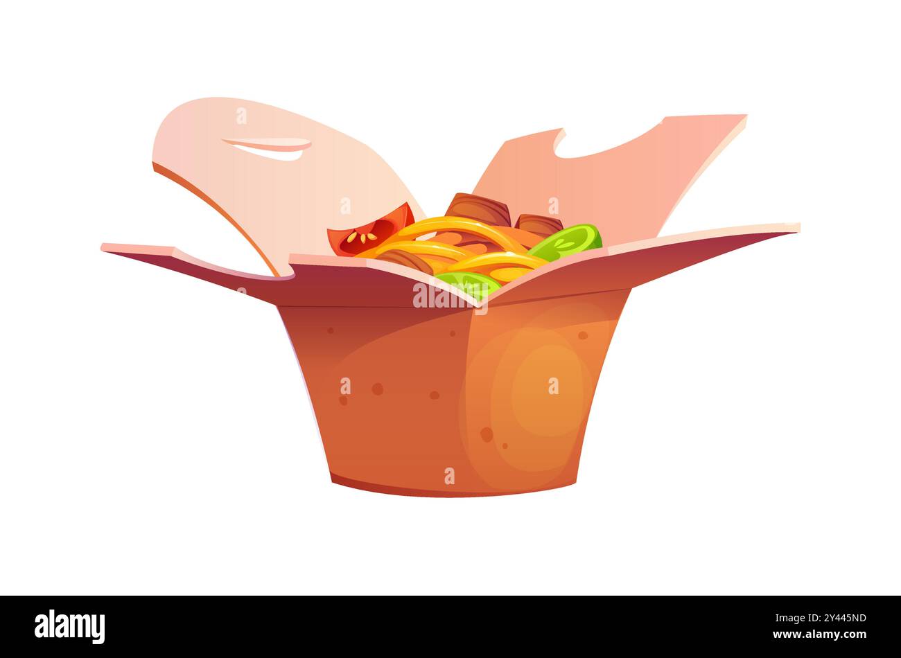 Paper takeout container delicious Stock Vector Images - Alamy