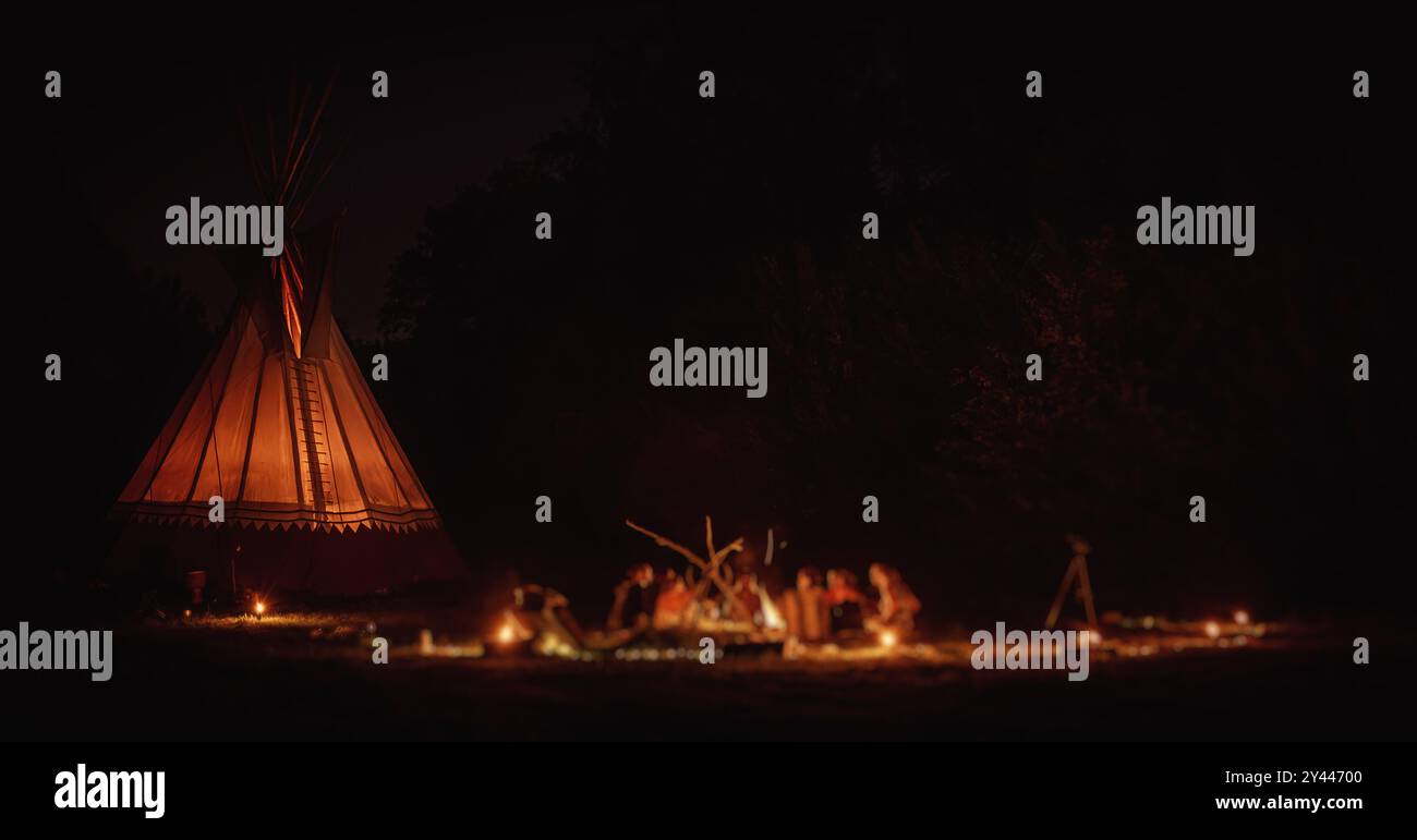 Authentic indian teepee tipi tent hi-res stock photography and images ...