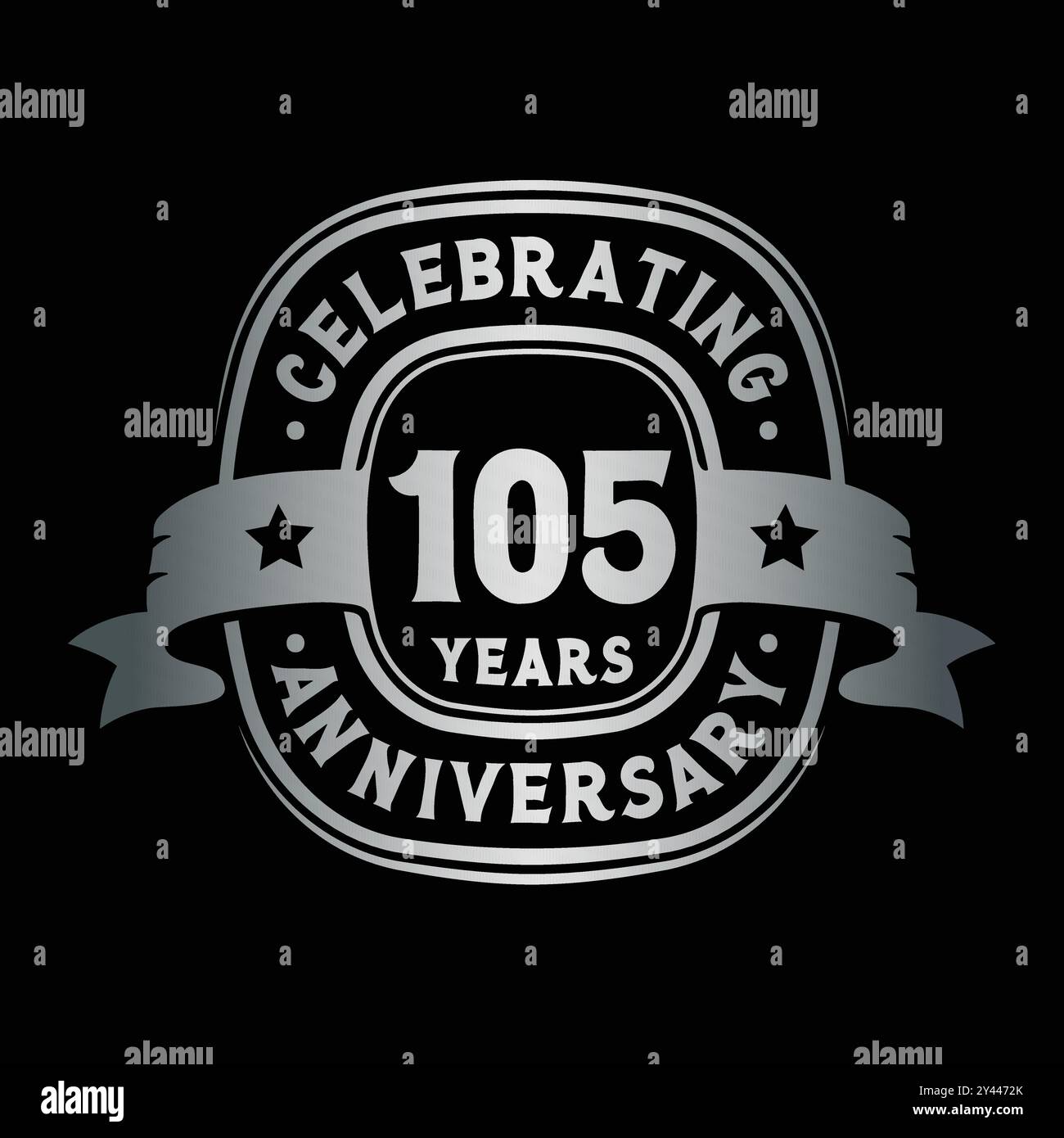 105th Anniversary Celebration Logo Design Template. 105th Anniversary ...