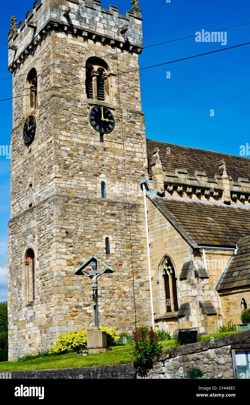 All Saints Church, Bramham Village, West Yorkshire, England Stock Photo ...