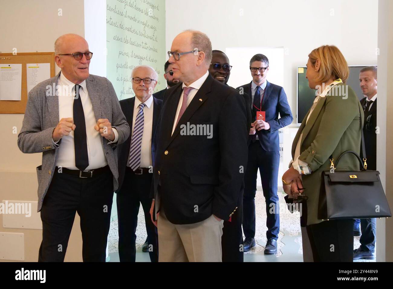 Italy, Arezzo, September 15, 2024 : Prince Albert II of Monaco visits ...