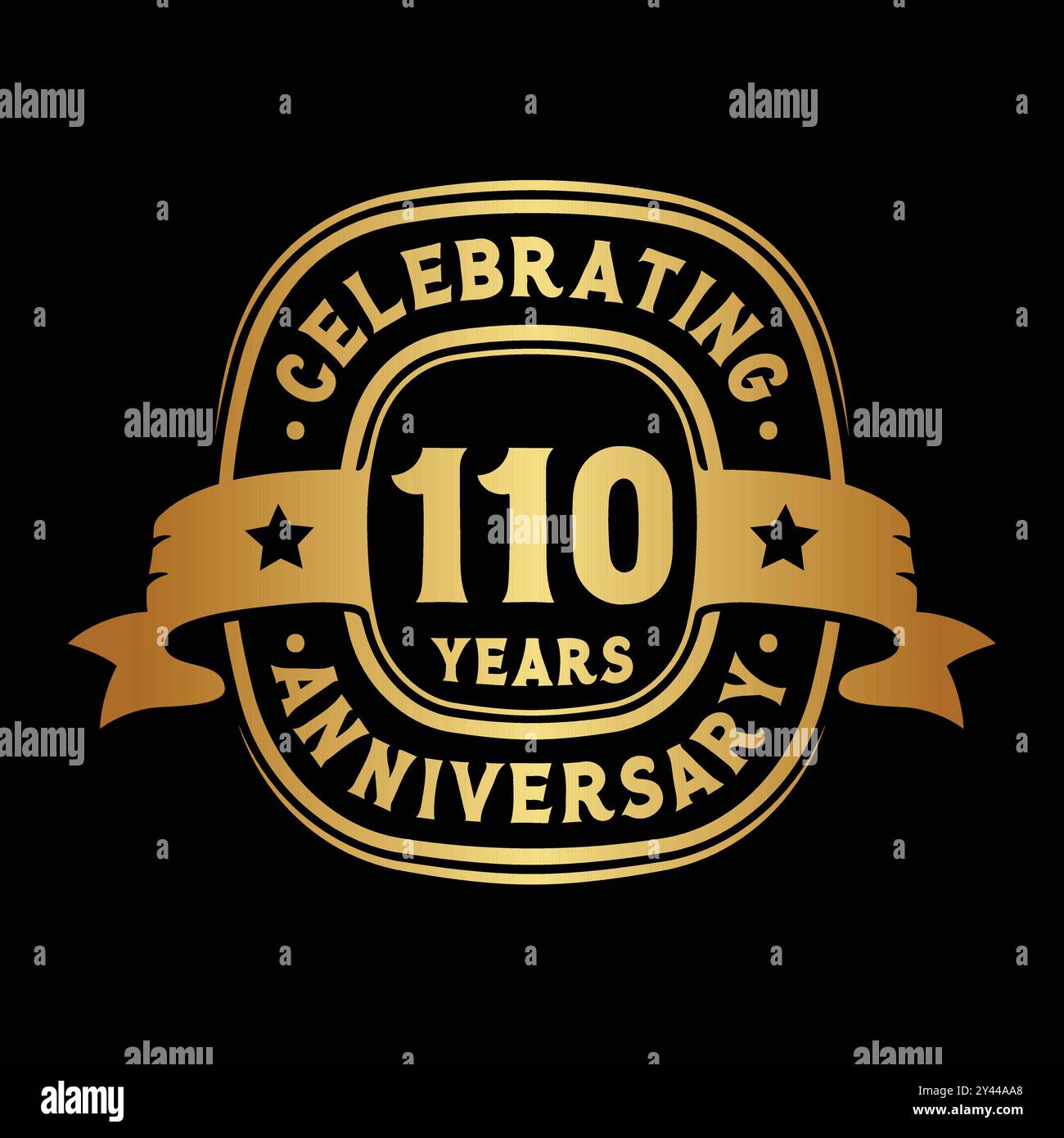110th Anniversary Celebration Logo Design Template. 110th Anniversary ...