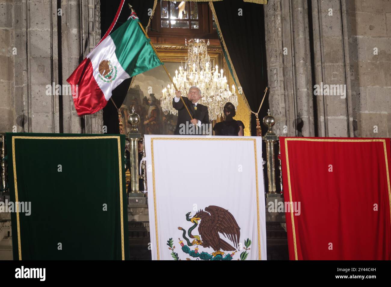 Mexico City, Mexico. 15th Sep, 2024. Mexican President Andres Manuel ...