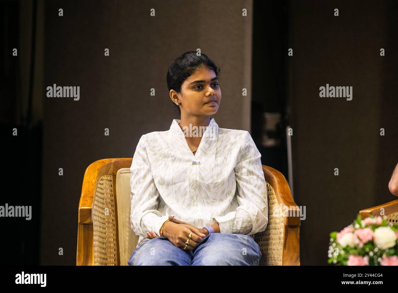 NEW DELHI, INDIA - SEPTEMBER 11: Olympic medalist Jyothi Surekha ...