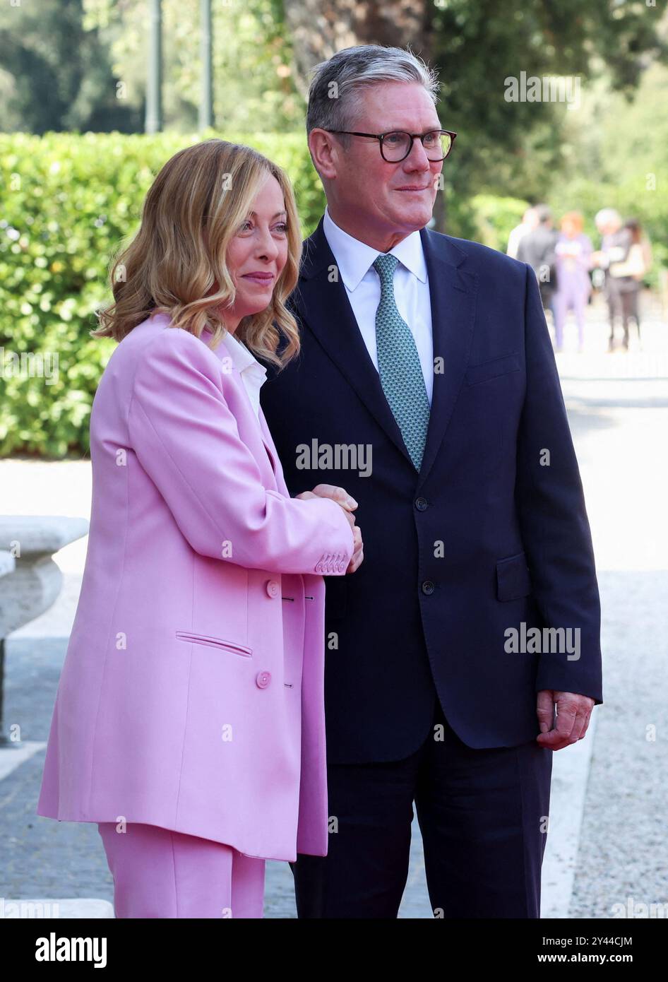 Prime Minister Sir Keir Starmer with Italian Prime Minister Giorgia ...