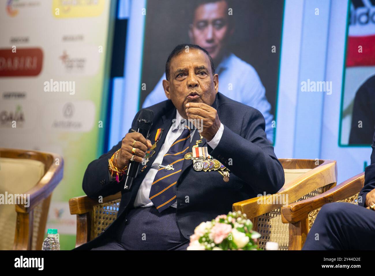 NEW DELHI, INDIA - SEPTEMBER 11: Murlikant Rajaram Petkar (Swimming) during a grand meet-up of 7 ...