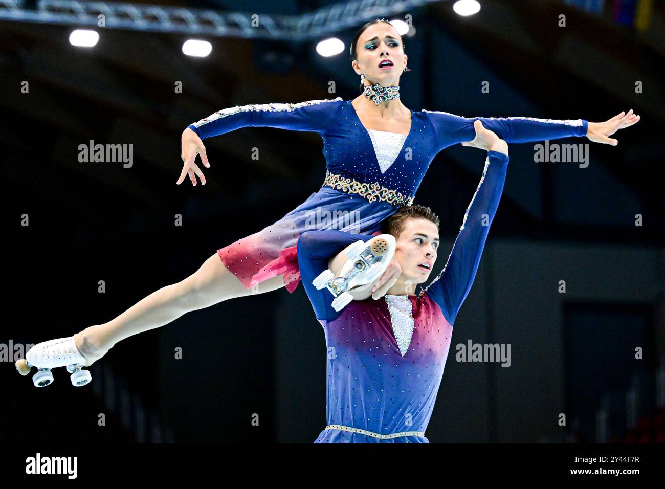 ROBERTA SASSO & GHERARDO ALTIERI DE GRASSI (ITA), during Senior Couples ...