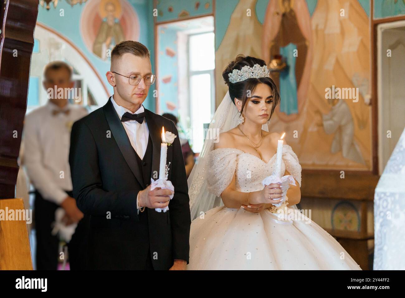 Elegant Orthodox Wedding Ceremony in Traditional Church Setting ...
