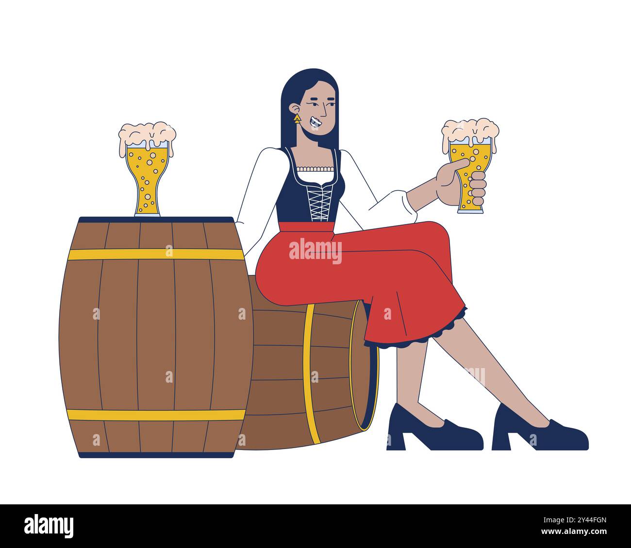 Smiling middle eastern woman Stock Vector Images - Alamy