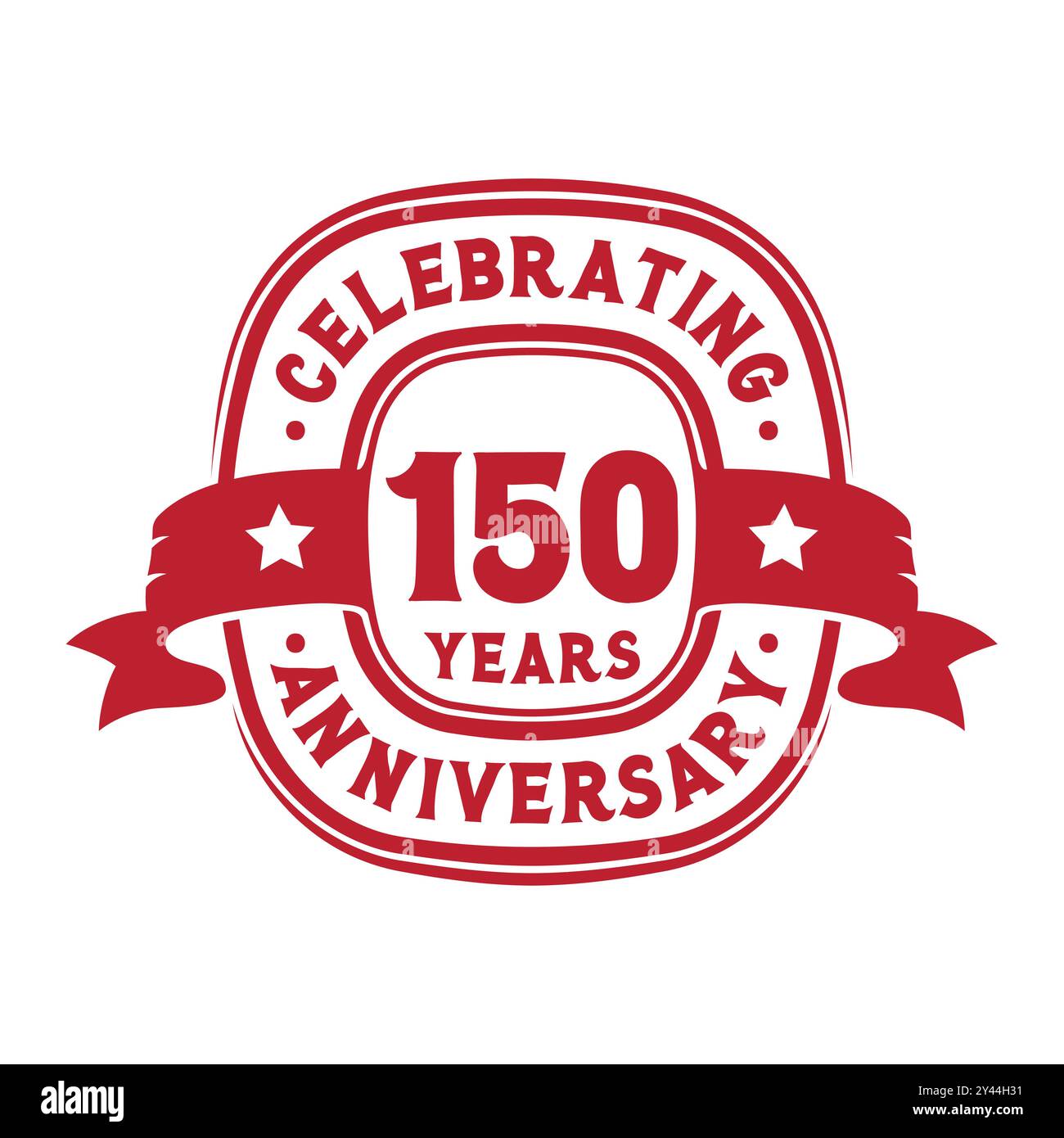 150th Anniversary Celebration Logo Design Template. 150th Anniversary ...