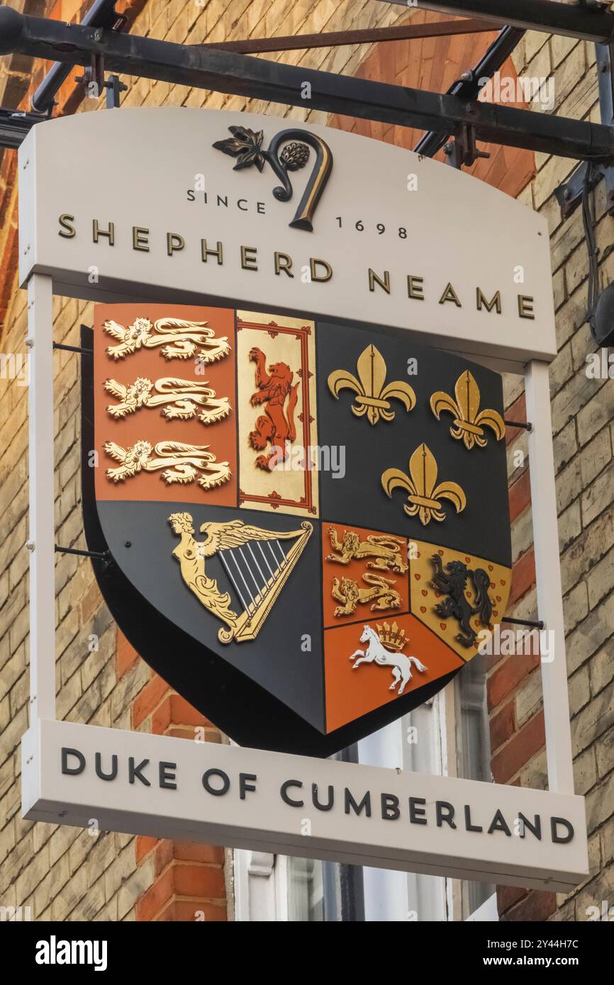 England, Kent, Whitstable, Duke of Cumberland Pub Sign Stock Photo - Alamy