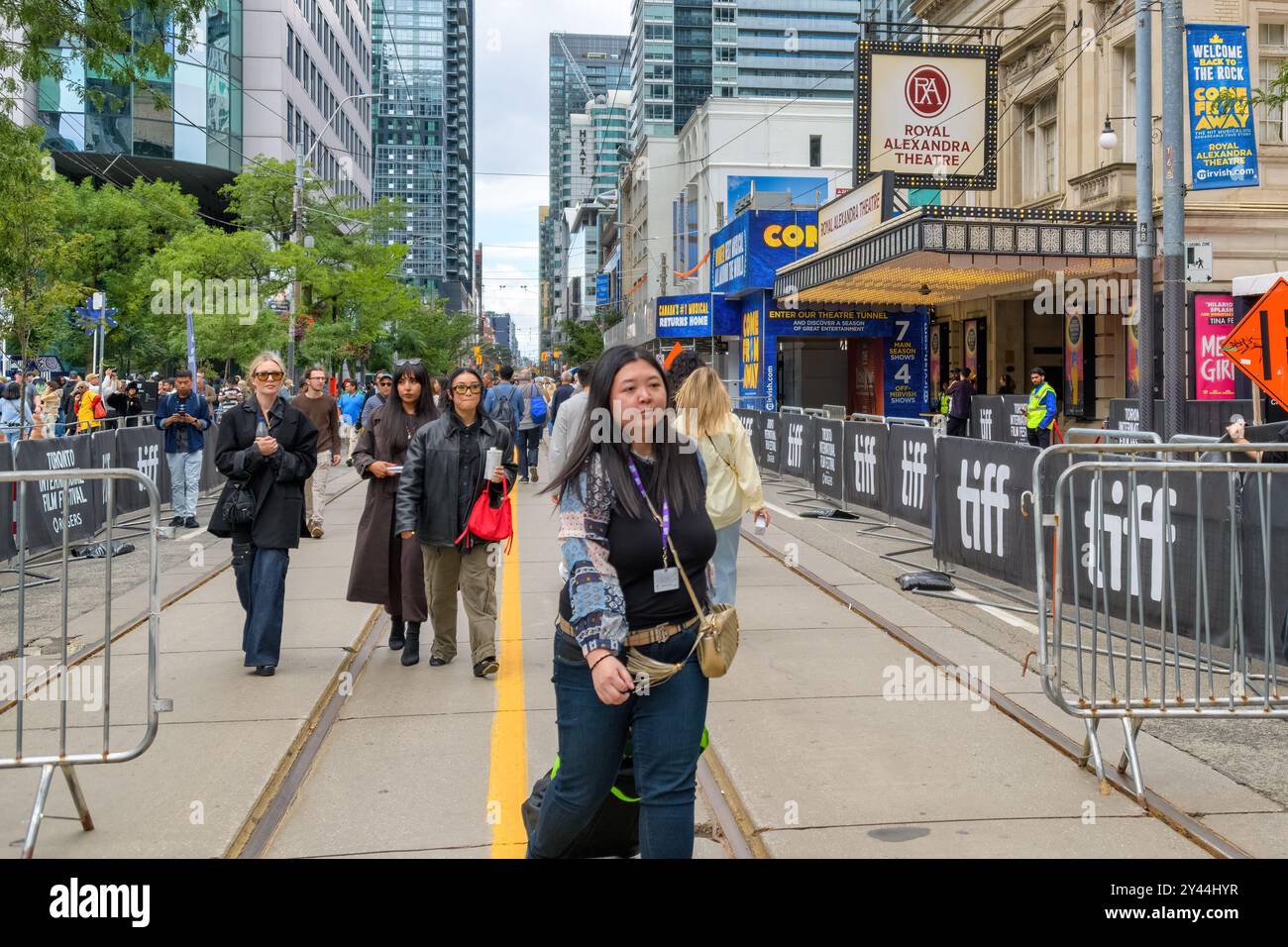 People walking past the Royal Alexandra Theatre on King Street during ...