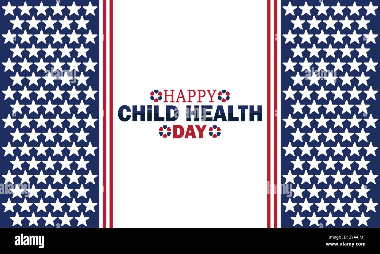 Happy Child Health Day Vector illustration. Holiday concept. Template ...