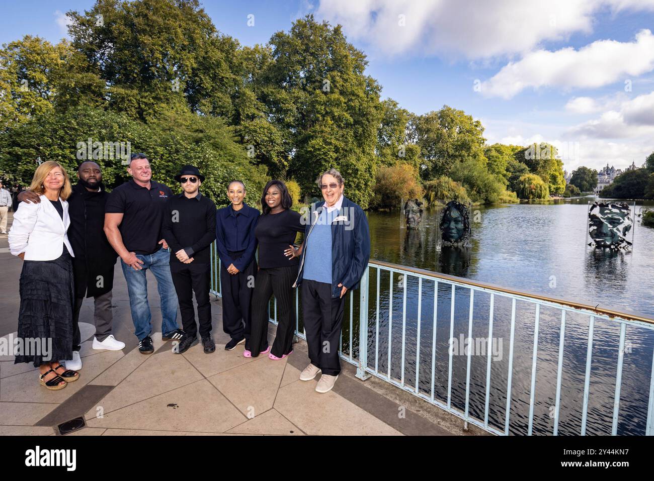 EDITORIAL USE ONLY Dame Laura Lee, Javeno McLean, Marcus Fair, Luiz ...