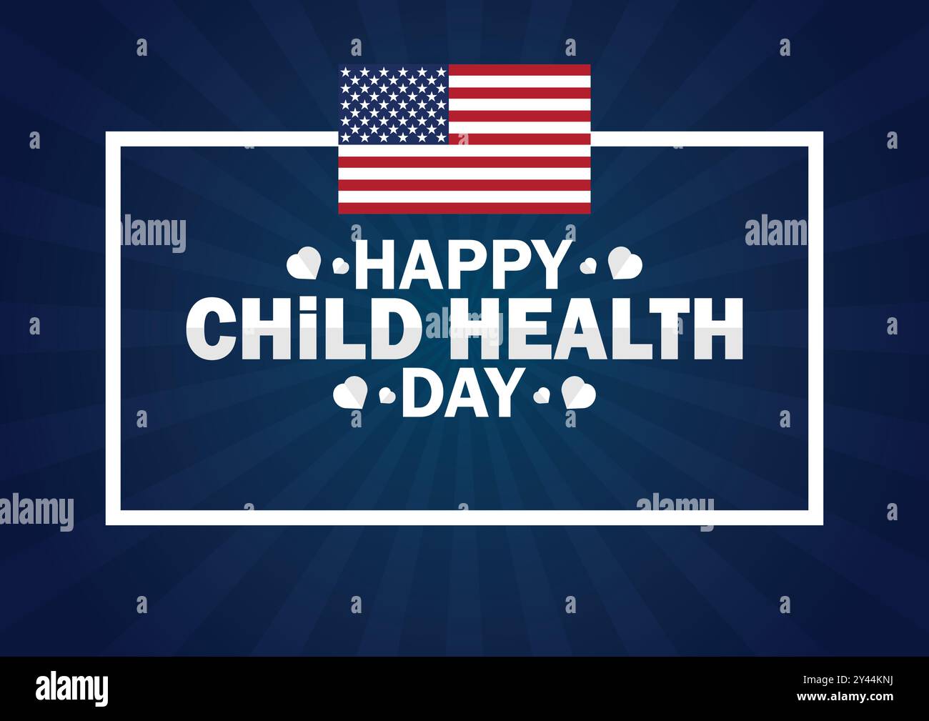 Happy Child Health Day wallpaper with shapes and typography, banner ...