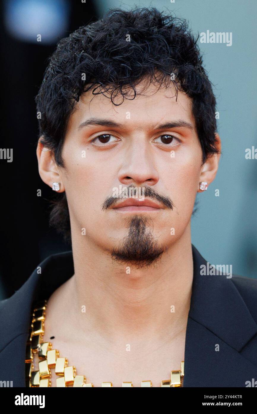 Omar Apollo poses for photographers upon arrival for the premiere of ...