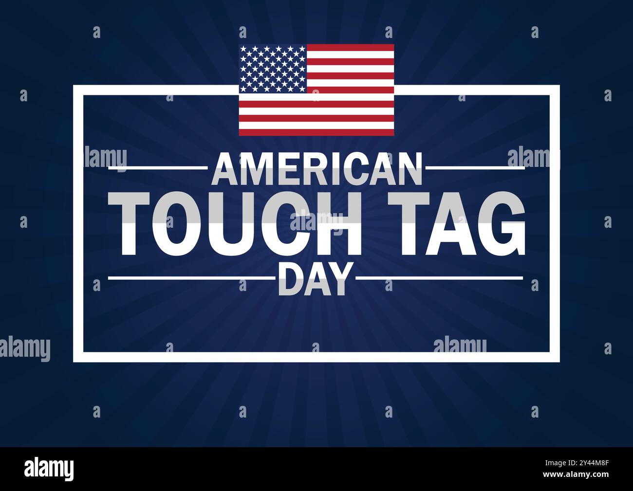 American Touch Tag Day wallpaper with shapes and typography, banner ...