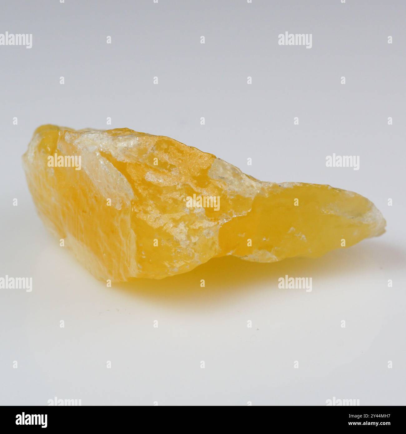 Exquisite Yellow Calcite Mineral Specimen with Textured Surface on ...