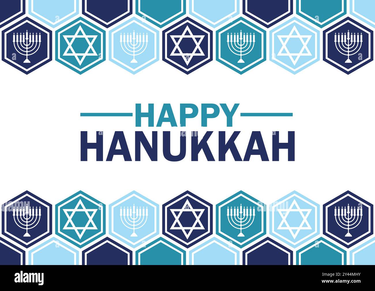 Happy Hanukkah Vector illustration. Holiday concept. Template for ...