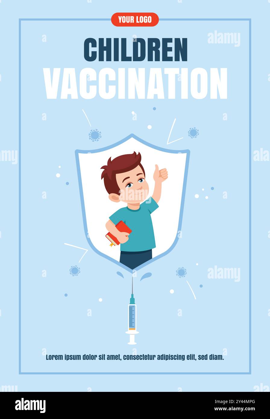 Vaccinated boy is protected from infection by an immunity shield ...