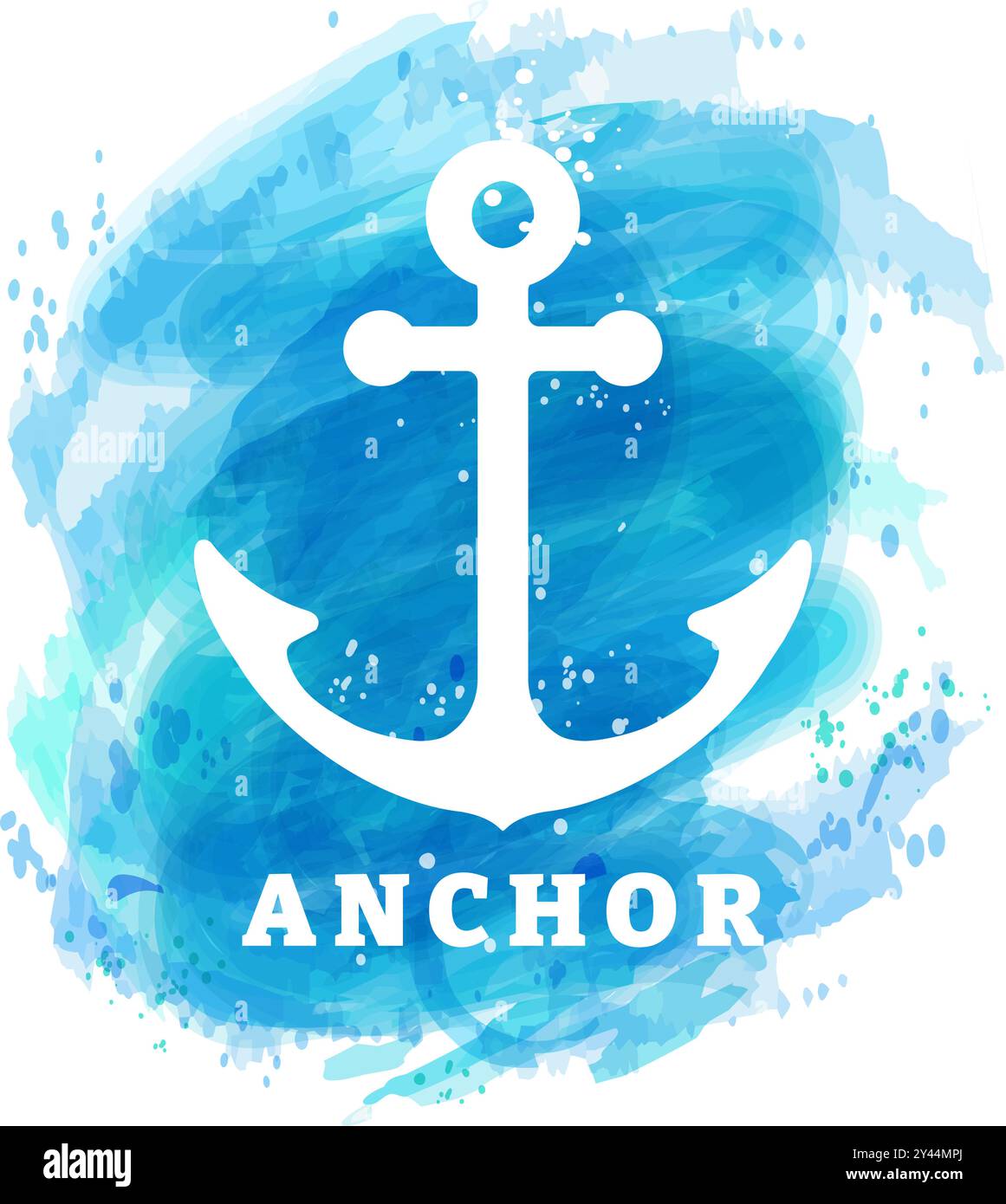Watercolor anchor sketch Stock Vector Image & Art - Alamy