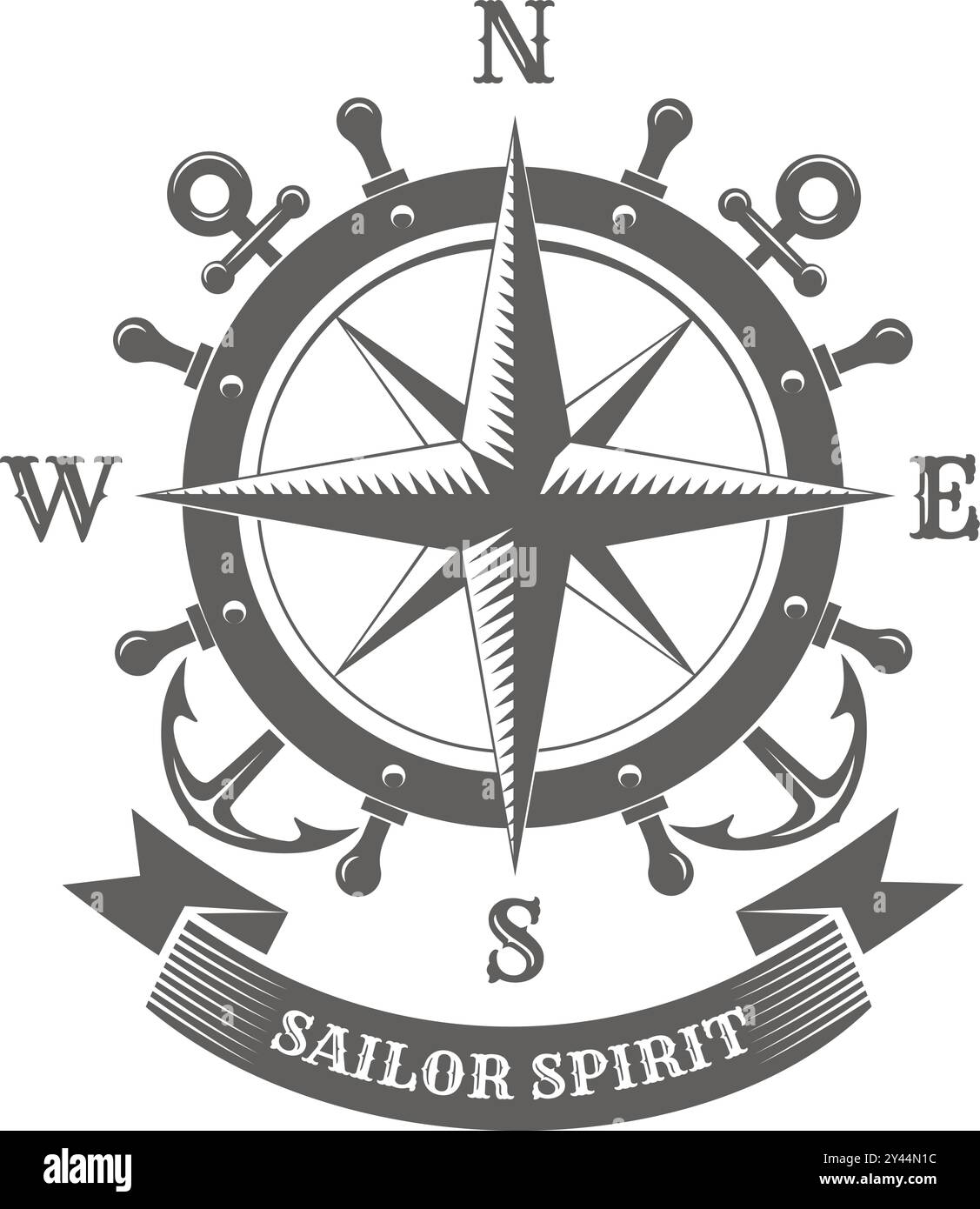 Vintage compass wind rose Stock Vector Image & Art - Alamy