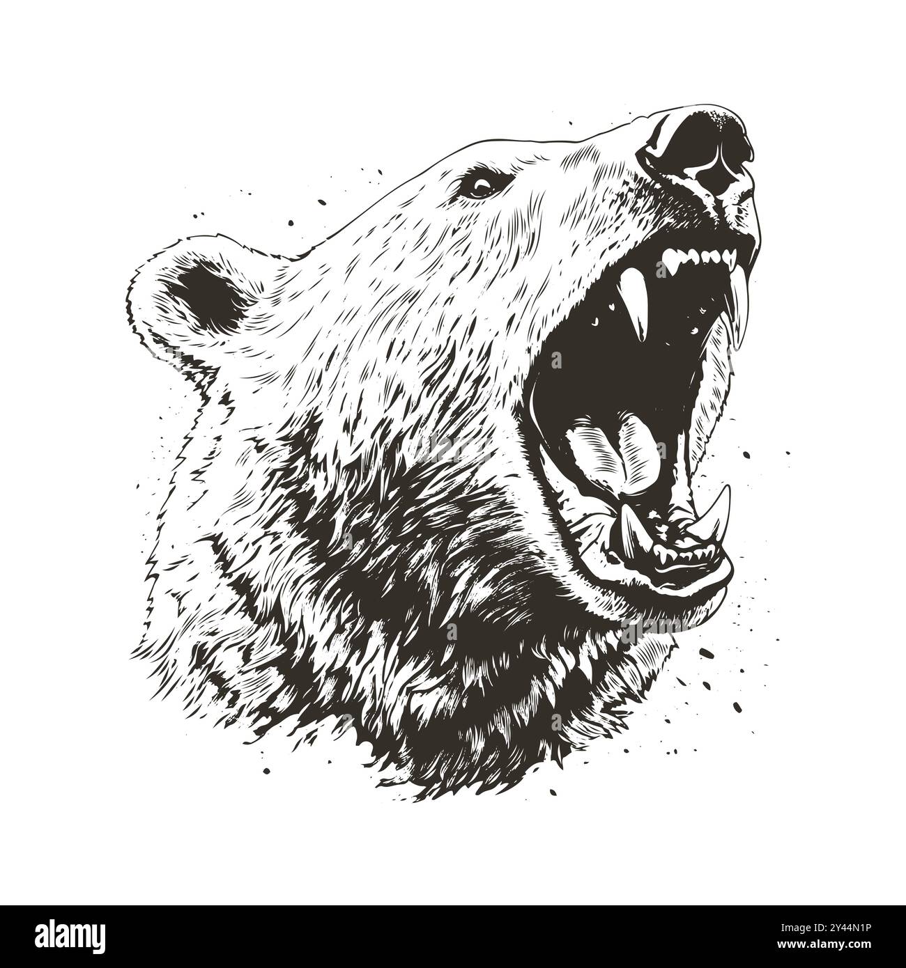 Grunge black white roaring hi-res stock photography and images - Alamy