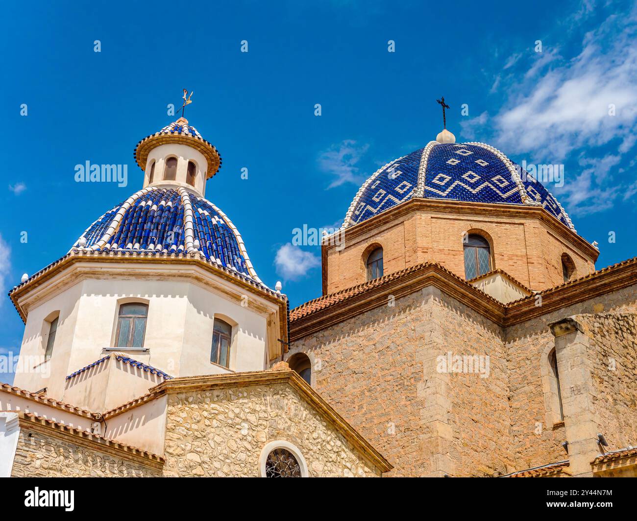 Church of Our Lady of Consolation of Altea with two domes made of ...