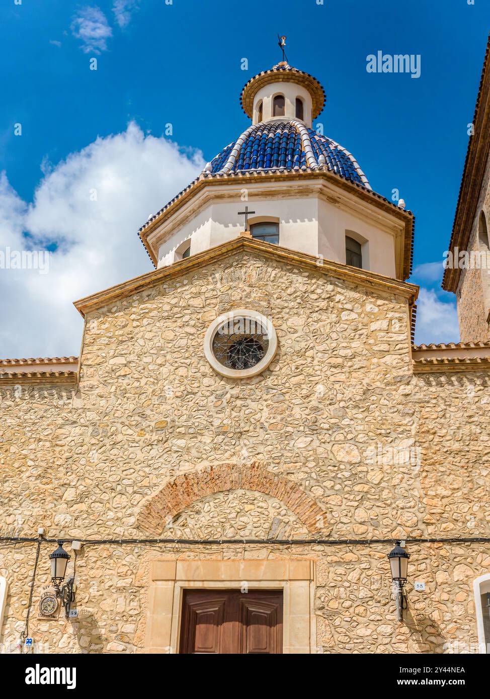 Church of Our Lady of Consolation of Altea with two domes made of ...