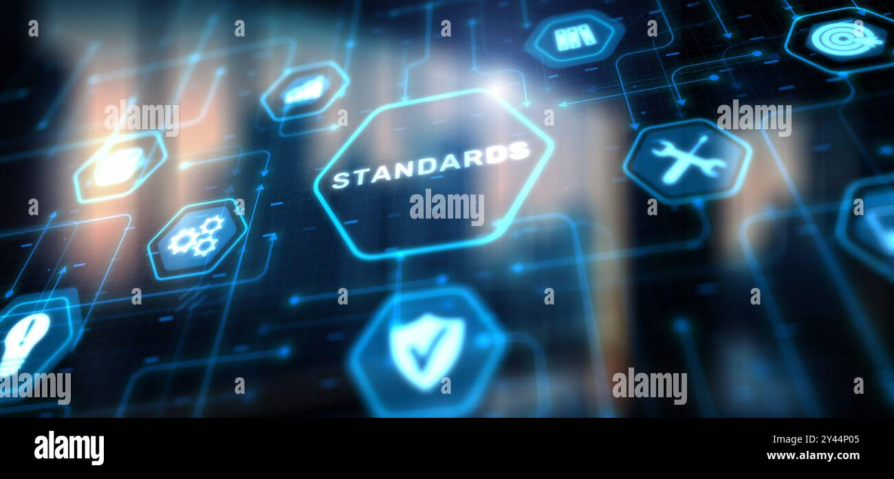 Standards Quality assurance and control concept. Business and ...