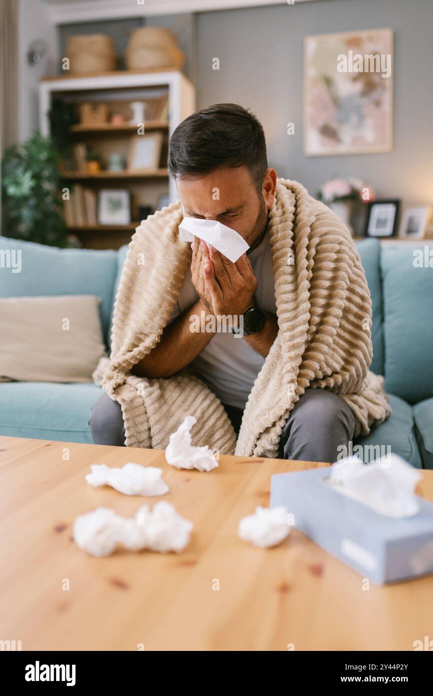 Sick man cough on hi-res stock photography and images - Alamy