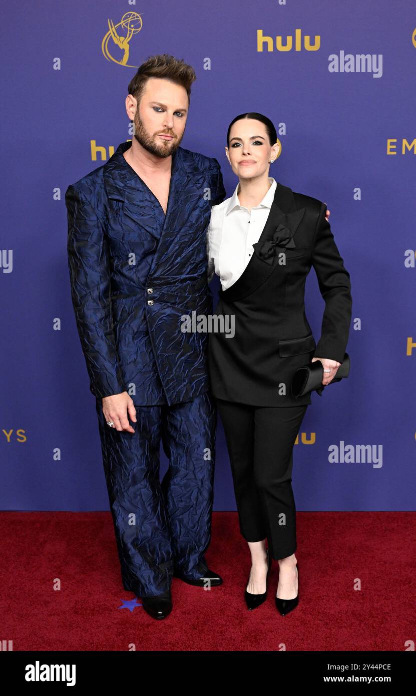 Los Angeles, United States. 15th Sep, 2024. Bobby Berk and Emily ...