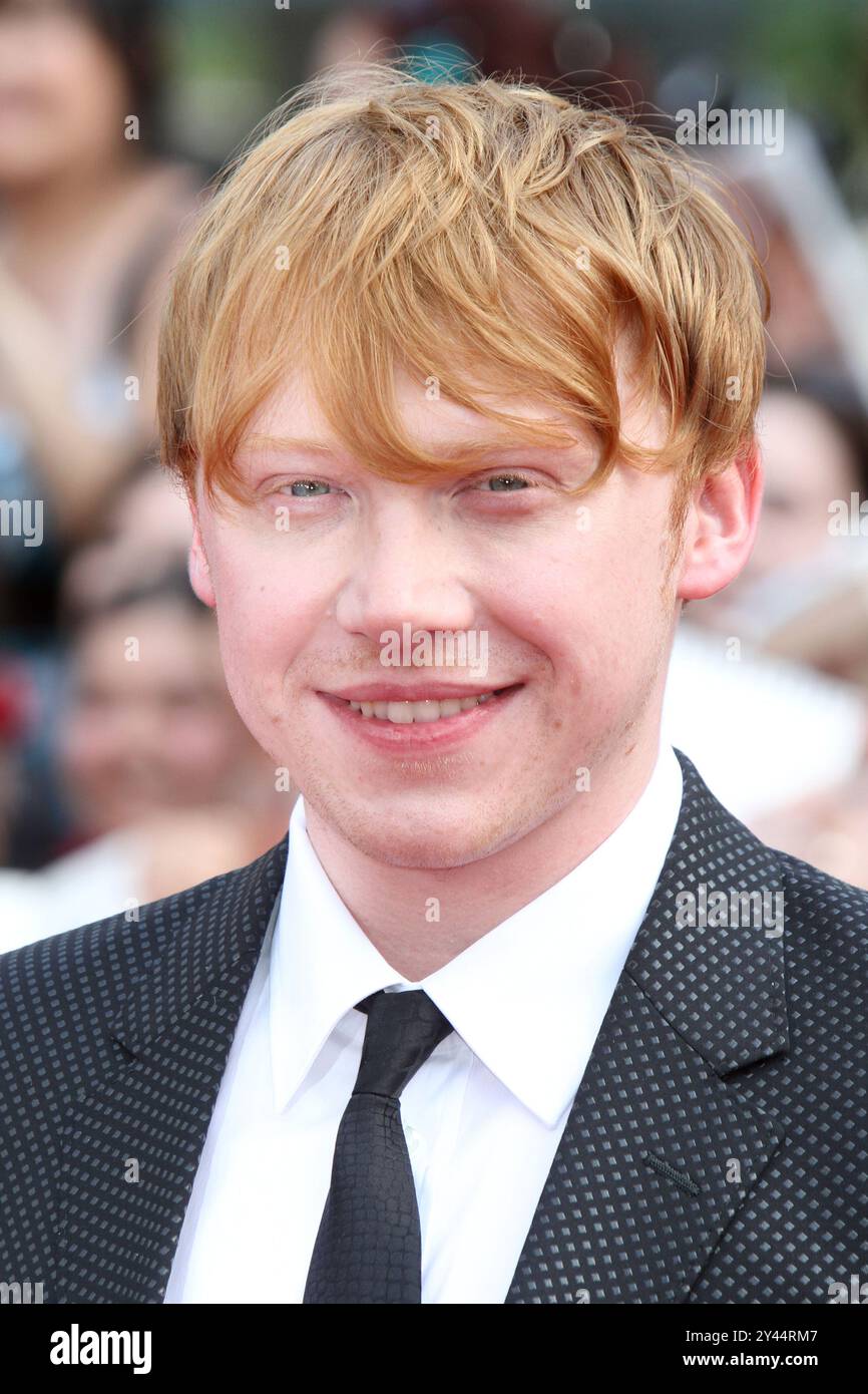 Rupert Grint at the New York City premiere of Harry Potter And The ...