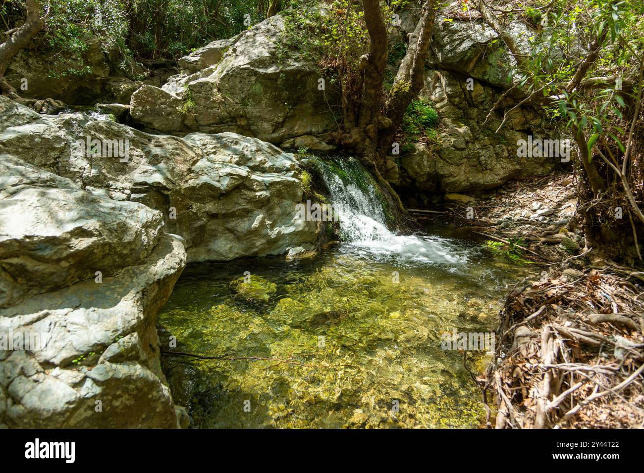 Waterfall crete greece hi-res stock photography and images - Alamy