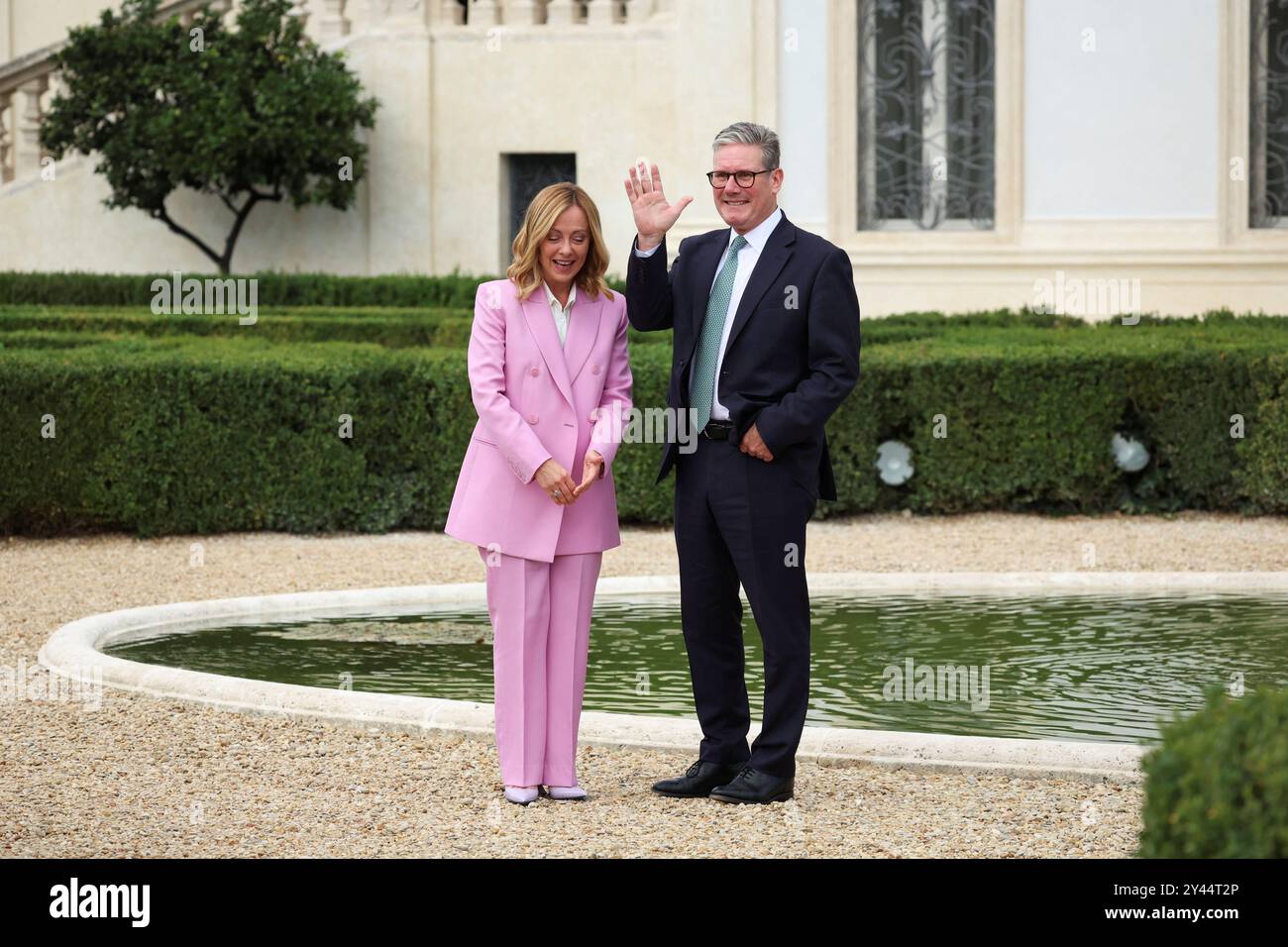 Prime Minister Sir Keir Starmer with Italian Prime Minister Giorgia ...